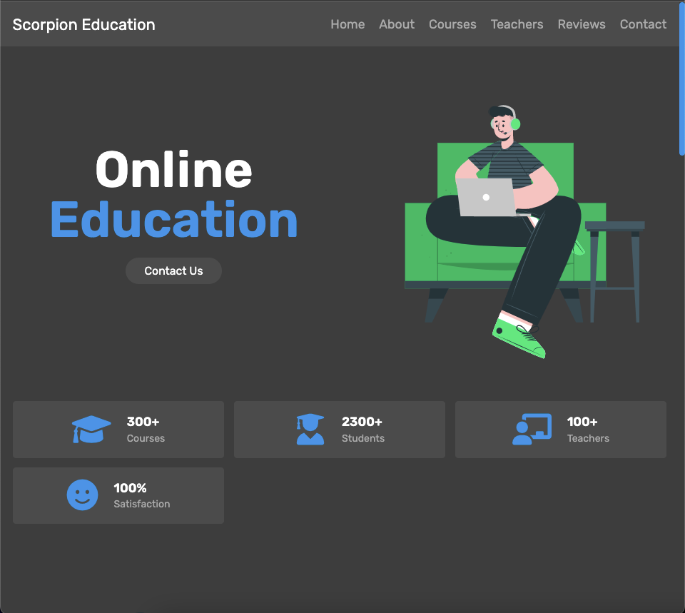 GitHub - scorpionTaj/Online-Education: a complete and responsive Online Education Website with ...