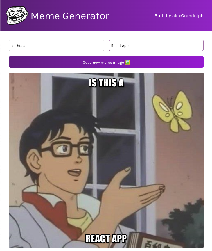 GitHub - alexGrandolph/react-meme-generator GitHub - alexGrandolph/react-meme-generator