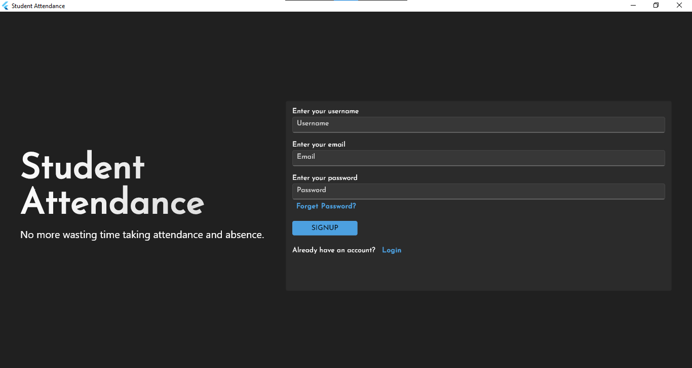 GitHub - Flutter-Project-ORG/Attendance-System-Flutter-Desktop