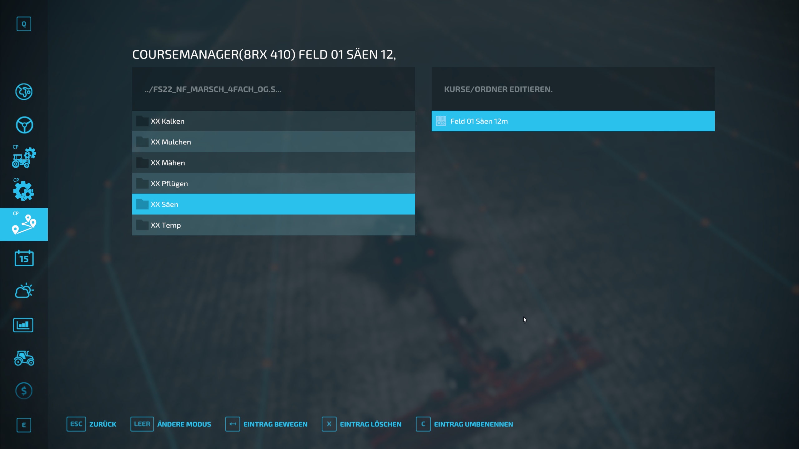 [BUG_SP] Kurs umbenennen, alter Name bleibt im HUD, auch nach Kurs neu ...