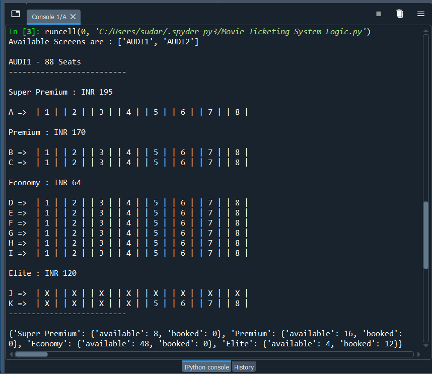 GitHub - itssud/MovieTicketing-Console: Dynamic movie ticketing system ...