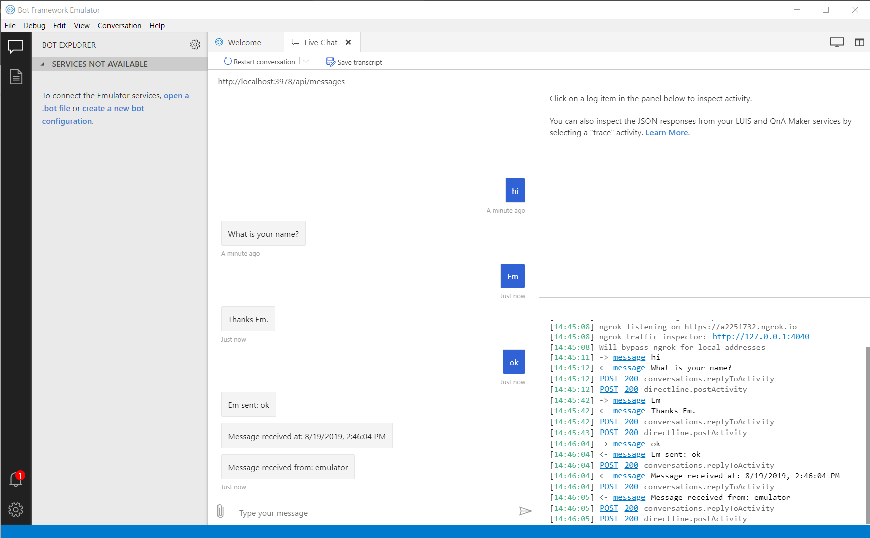 Differences between 45.state-management javascript_nodejs and csharp_dotnet sample bots (Python ...