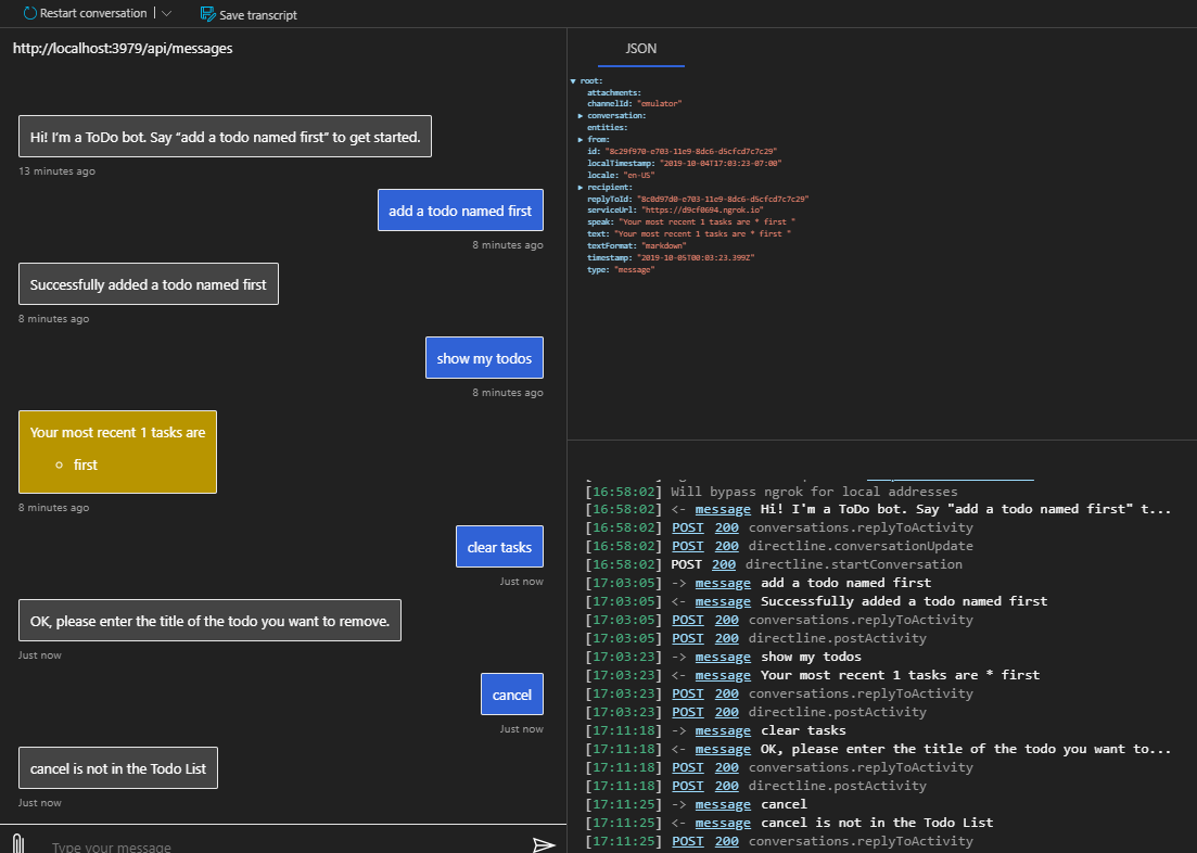 Todobot Sample Bugs Display And Functionality · Issue 1031 · Microsoft Botframework Composer