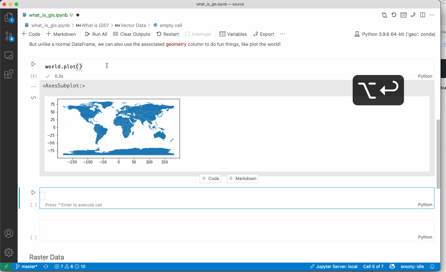 Native Notebooks: alt-enter runs cell and creates a new one for code ...