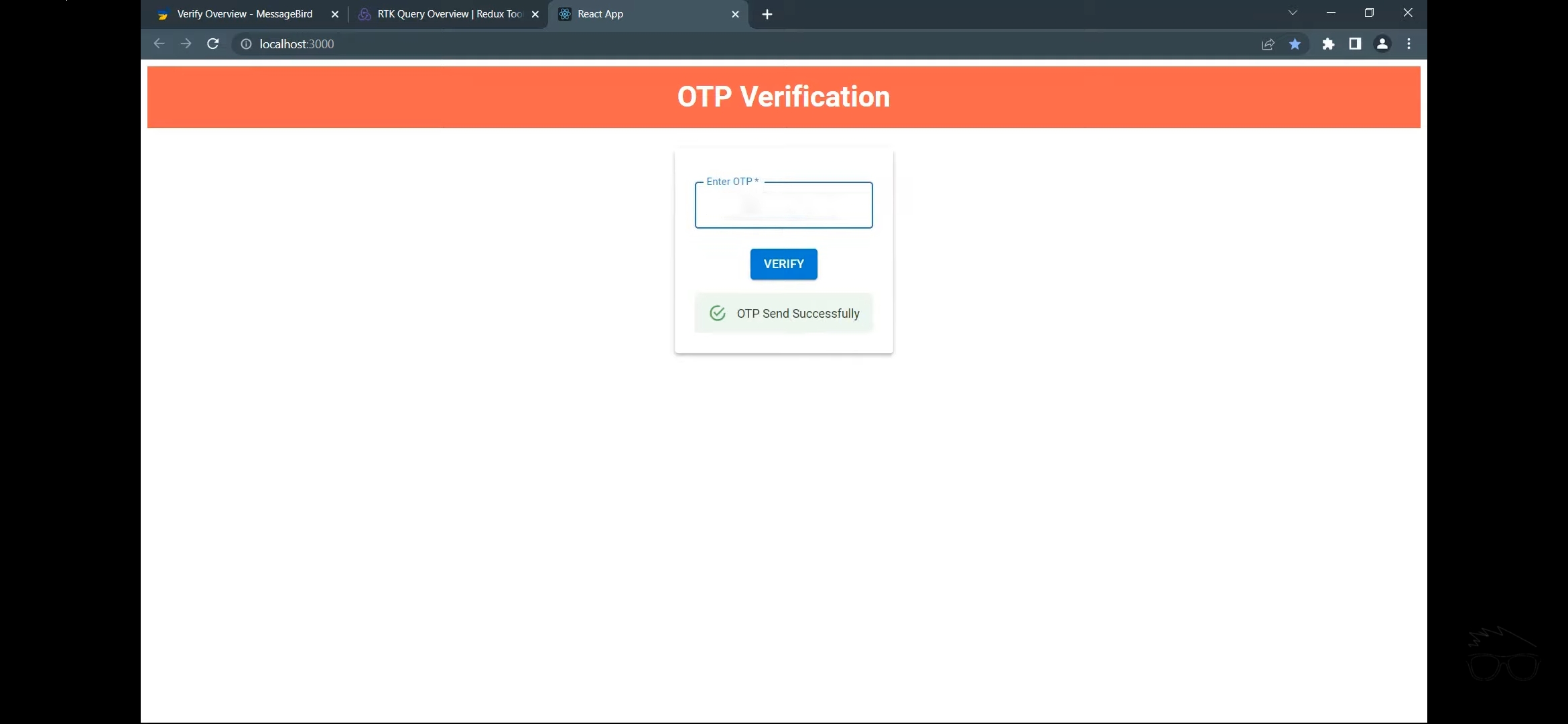Github Ravishraj05otp Verification Reactjs This Is Used To Verify The Mobile Number With 2869