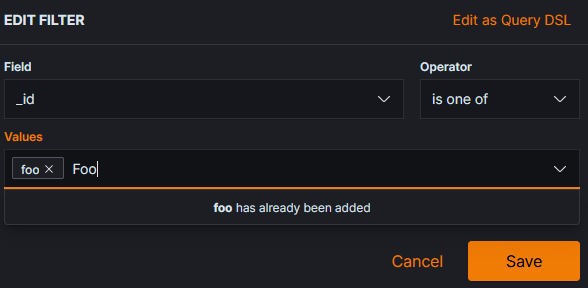 [BUG] Unable to add "is one of" filters with different capitalisations of the same value · Issue ...