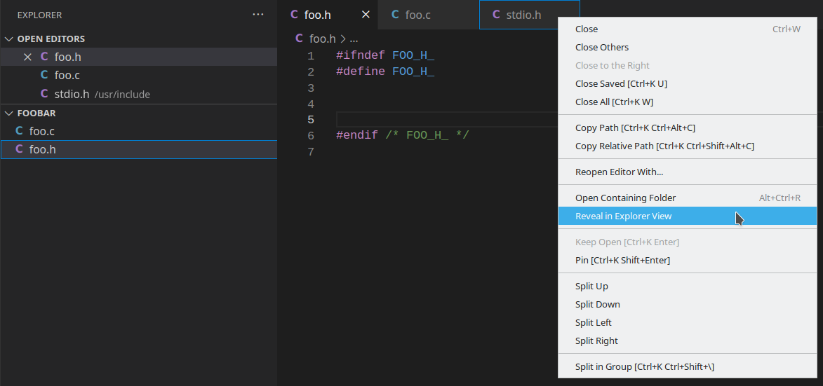 "Reveal in Explorer View" misbehaves with out-of-workspace files ...