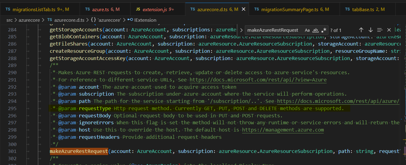 Provide patch support in azurecore.d.ts API · Issue #23433 · microsoft/azuredatastudio · GitHub