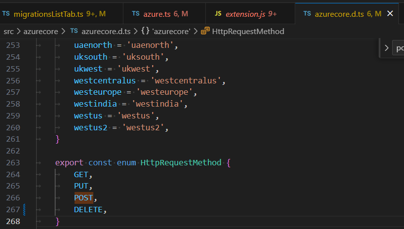 Provide patch support in azurecore.d.ts API · Issue #23433 · microsoft/azuredatastudio · GitHub