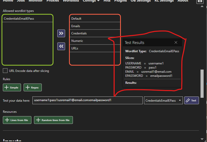 [Bug]: Custom WordList not doing Jobs · Issue #592 · openbullet/OpenBullet2 · GitHub