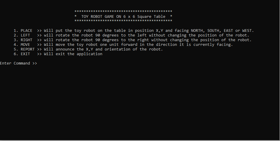 GitHub - SamUk81/ToyRobotGame: Toy Robot