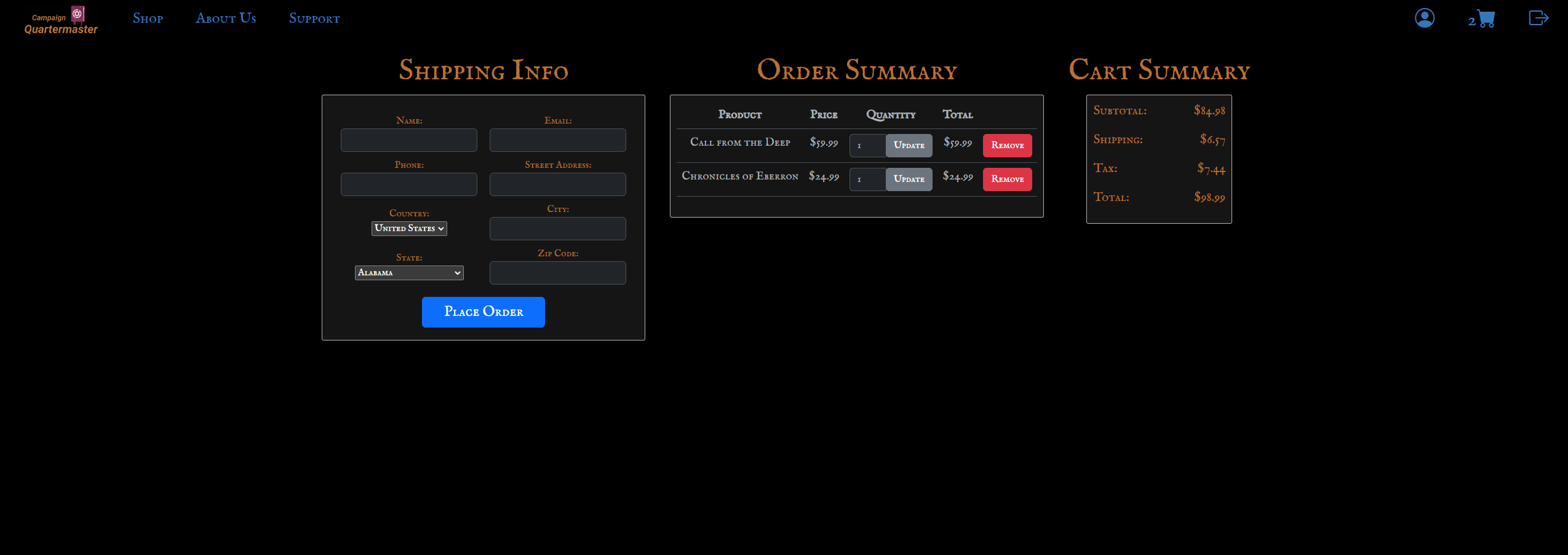 GitHub - BenMcBride/Campaign_Quartermaster