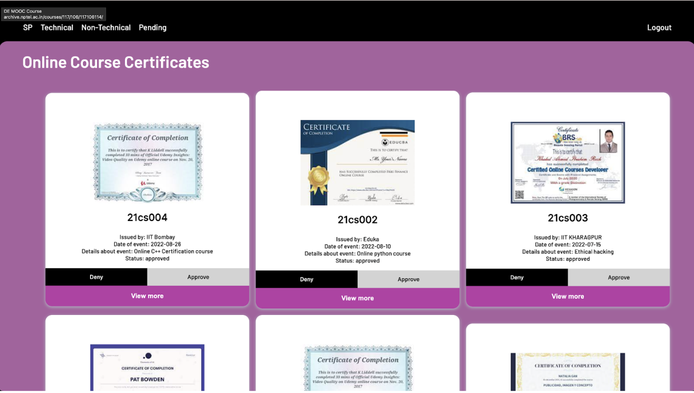 GitHub - DhairyaBhavsar07/Student-Participation-Certificate-Webapp: The main motive of this ...