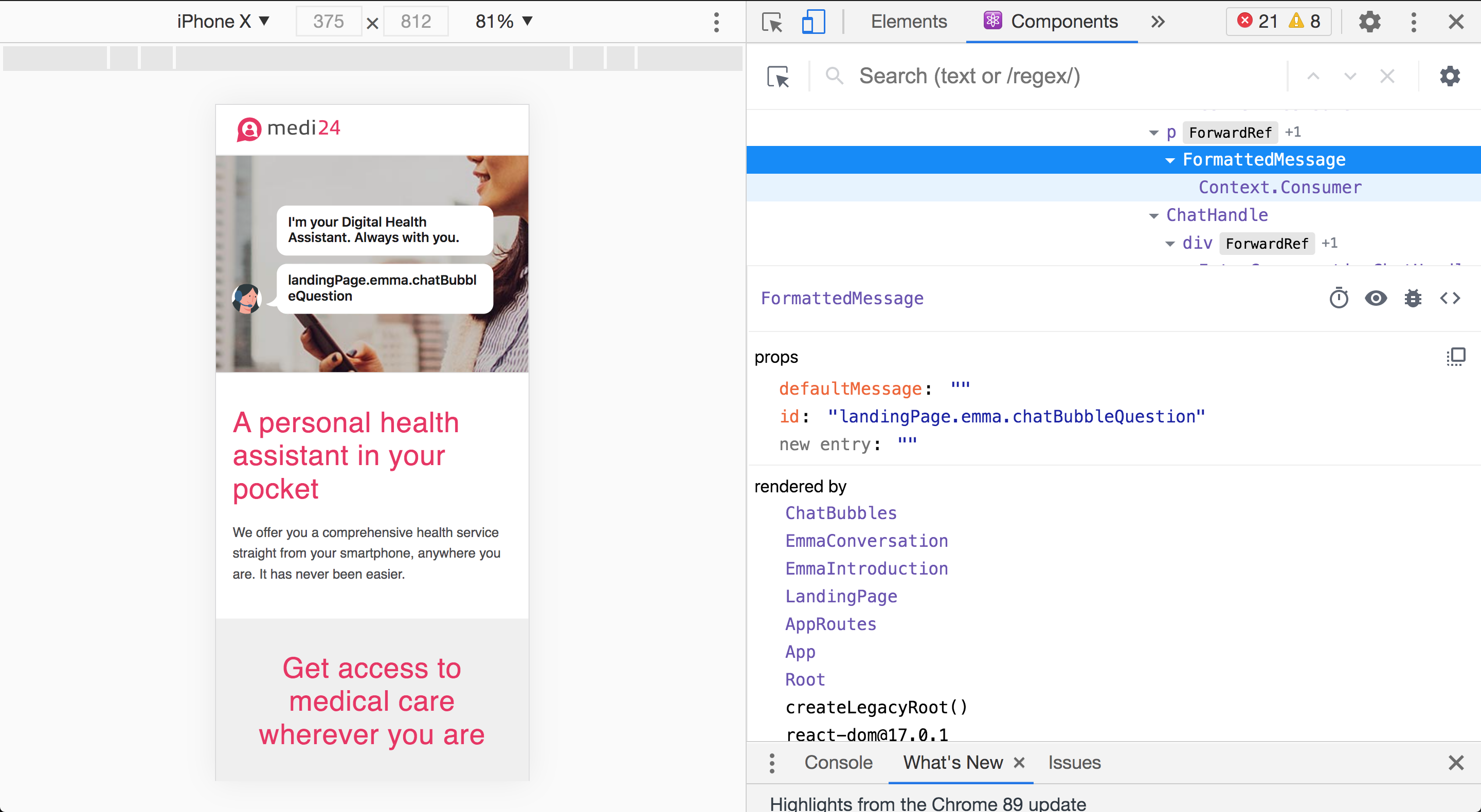 Require an OptionalFormattedMessage or a hideIfEmpty prop on ...
