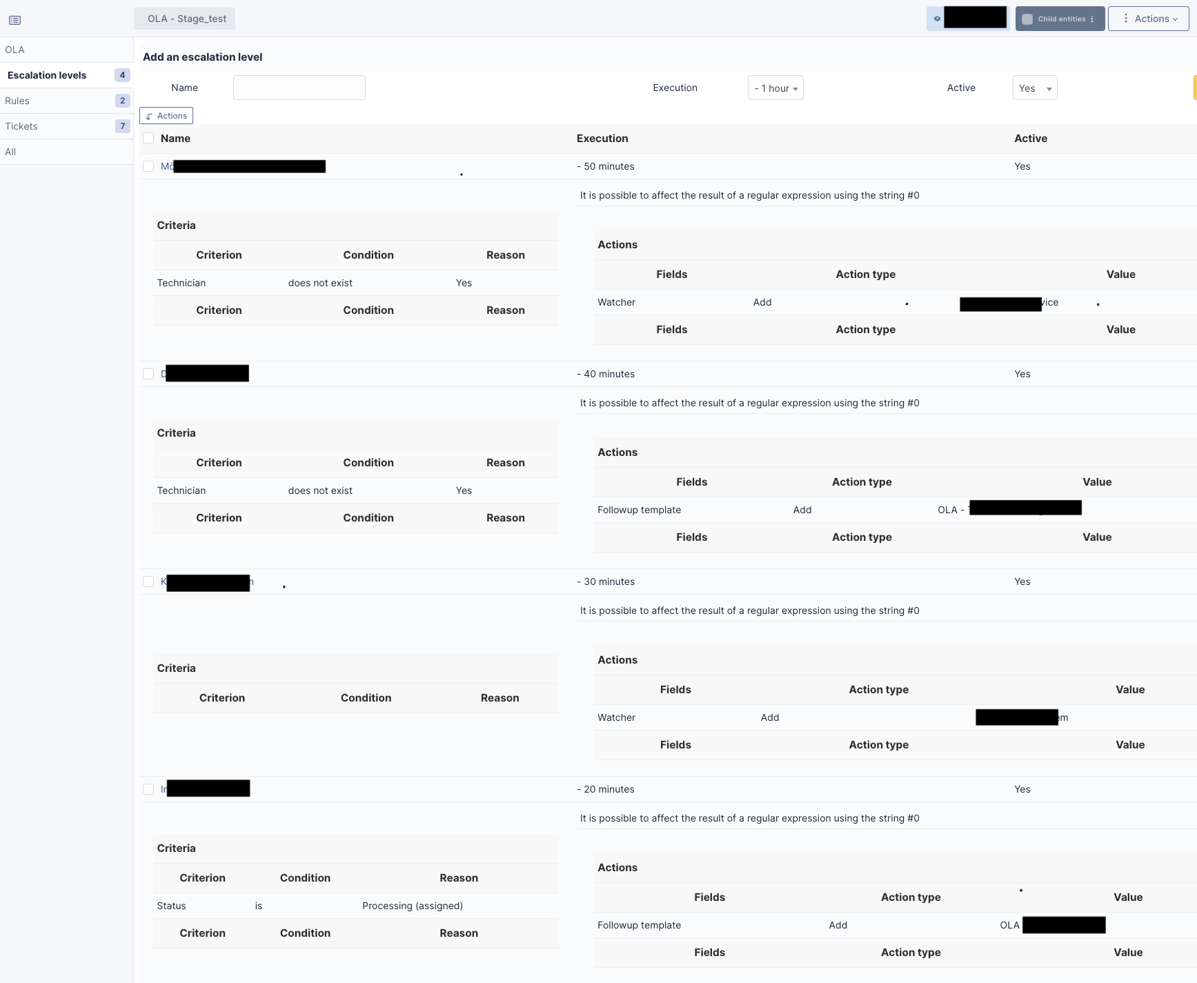 OLA - stops functioning on certain actions? · Issue #15870 · glpi-project/glpi · GitHub