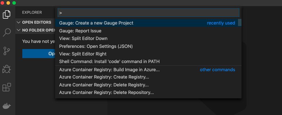 command 'gauge.createProject' not found · Issue #417 · getgauge/gauge-vscode · GitHub