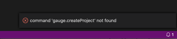 command 'gauge.createProject' not found · Issue #417 · getgauge/gauge-vscode · GitHub