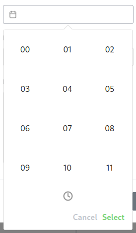 :is24="false" shows 0-11 in the hours overlay. It should be 1-12 ...