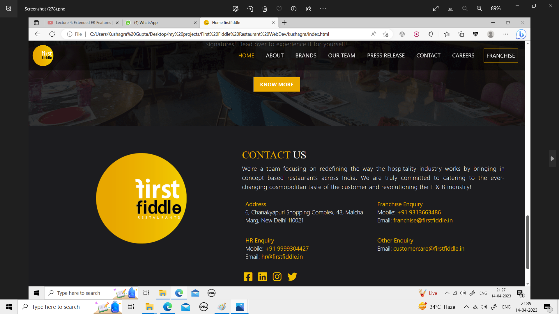 GitHub - officialkushagragupta/First-Fiddle-Website-Clone-Web-Devlopment-Project