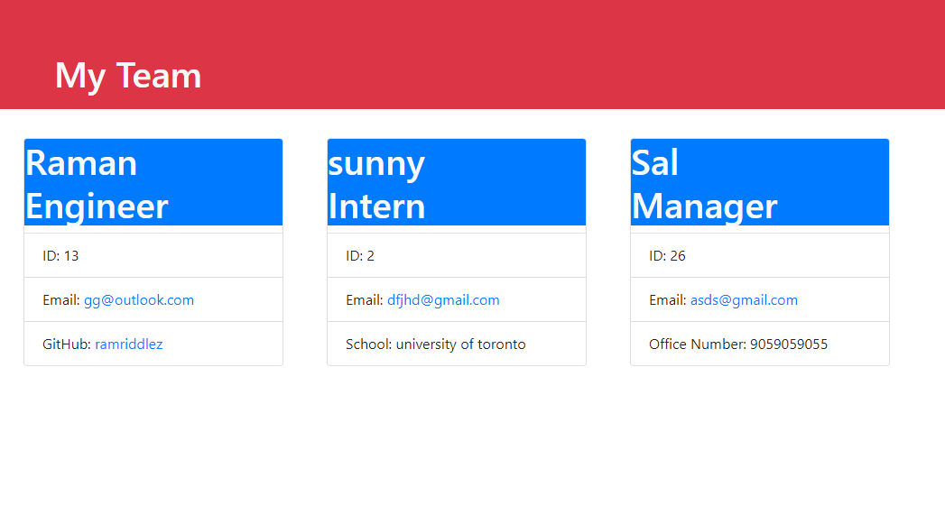 GitHub - ramriddlez/Team-Profile-Generator
