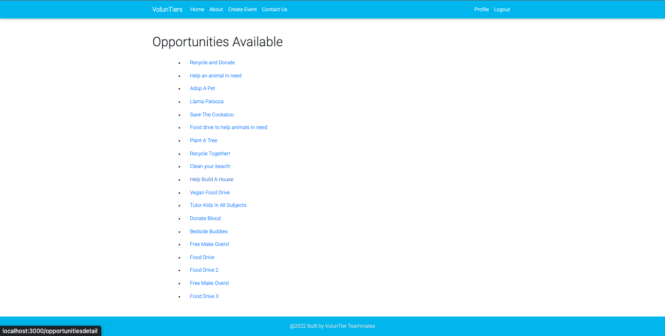 GitHub - AidenValley/VolunTiers: MERN stack web application utilizing ReactJS, Express, Mongoose ...