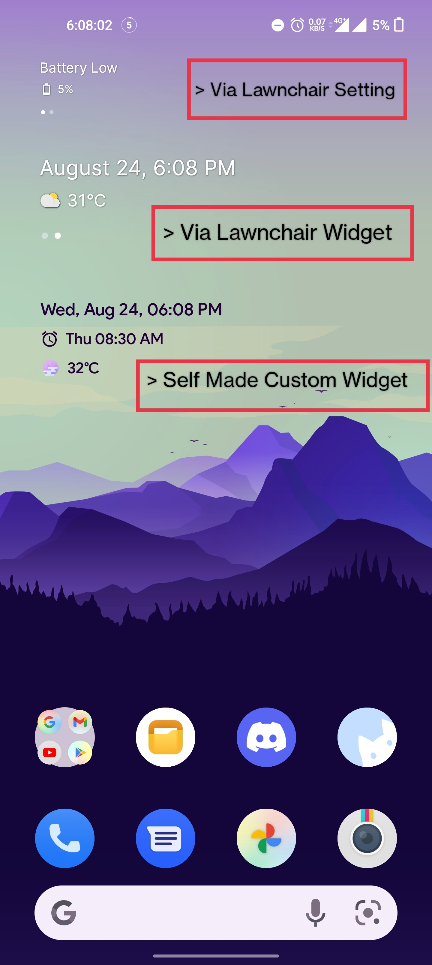 [FEATURE] Independent At The Glance Widget Size & Color Option · Issue ...