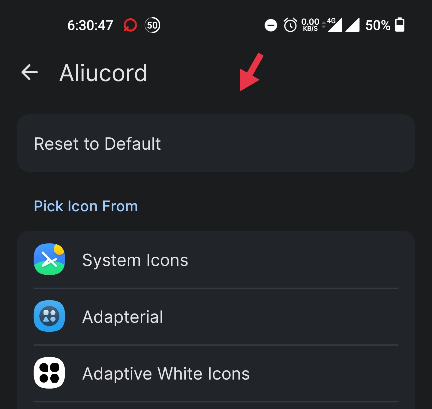 [FEATURE] Re-Position The Restore To Dafault Icon Next The App Icon · Issue #2887 ...
