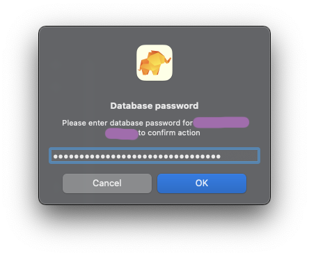 Password is only working in 'Ask everytime' dialog · Issue #2537 · TablePlus/TablePlus · GitHub