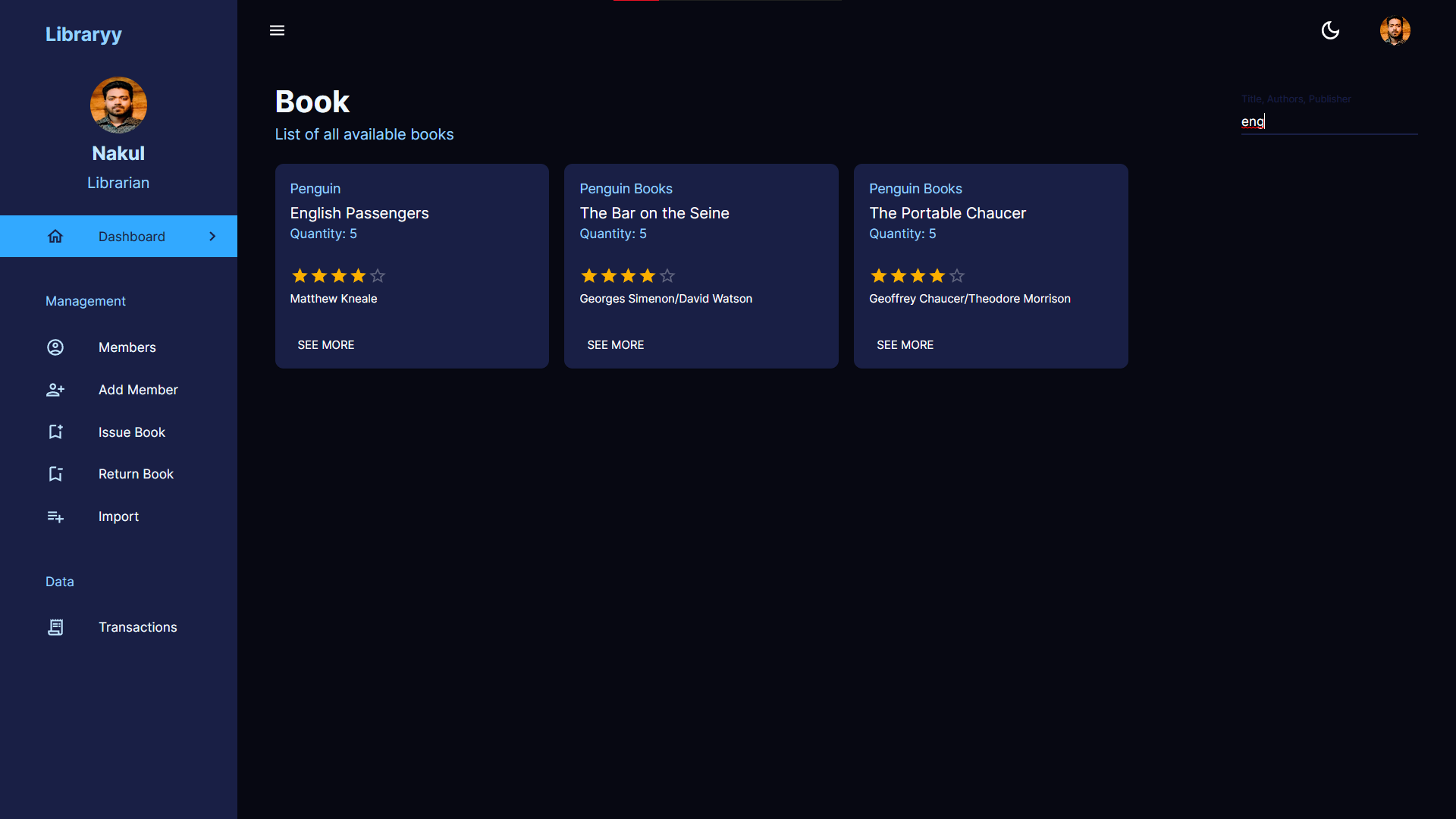 GitHub - NakulPrasad/Library-Management: Library Management System ...