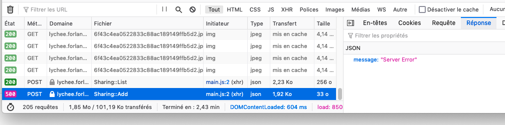 Error 500 / sharing:add · Issue #1183 · LycheeOrg/Lychee · GitHub