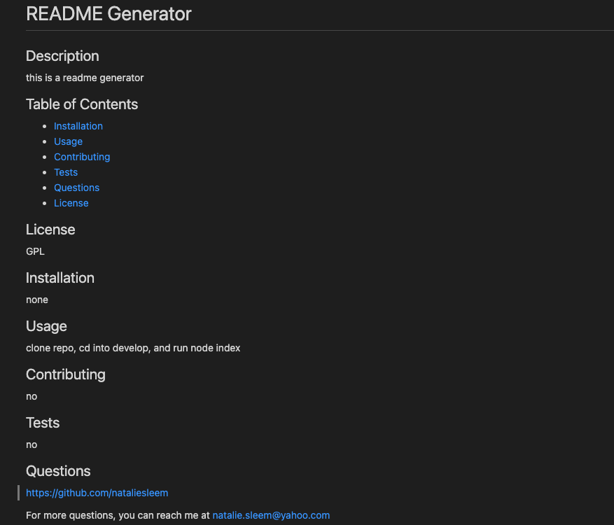 GitHub - nataliesleem/README-Generator