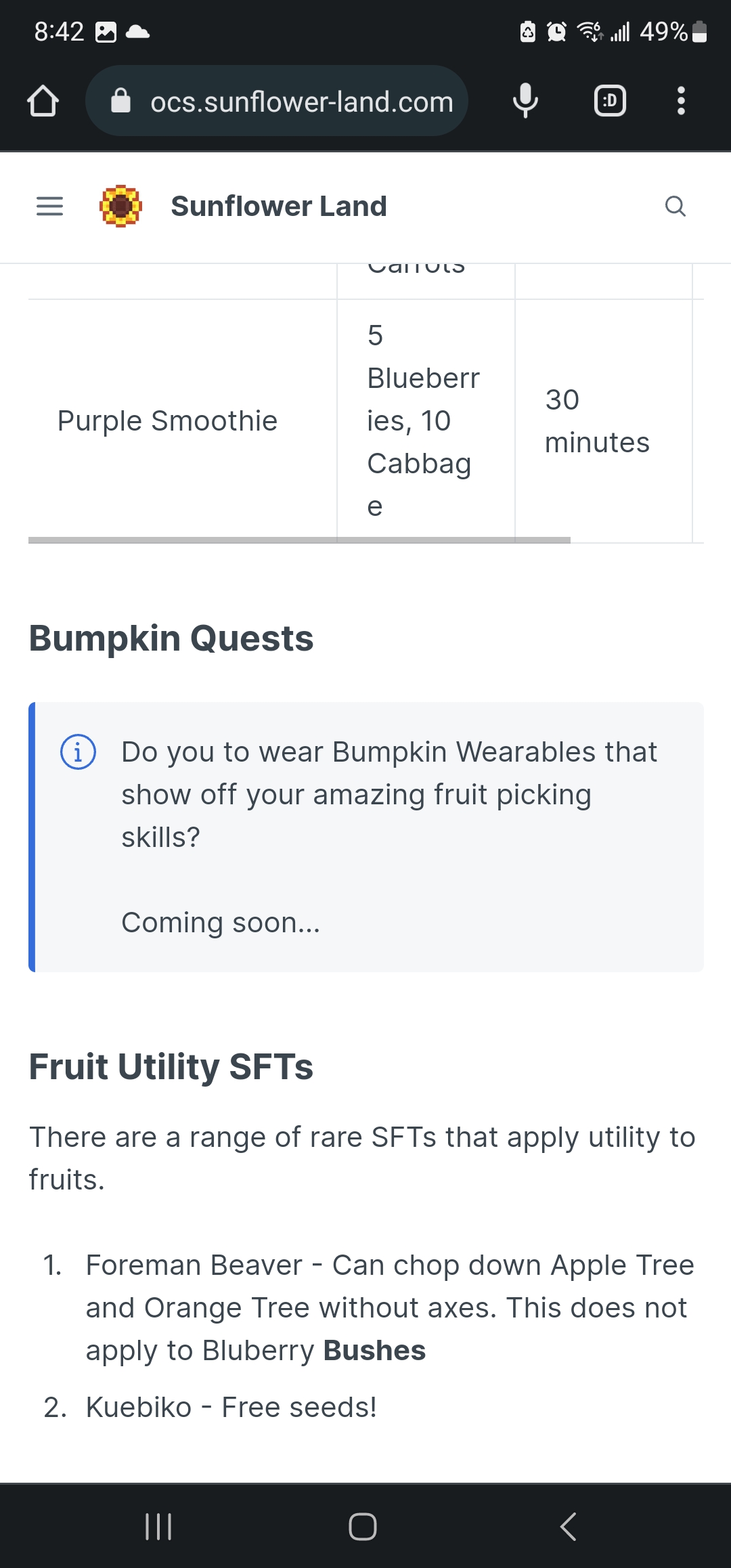 Fruit Seeds Missing! · Issue #2031 · sunflower-land/sunflower-land · GitHub