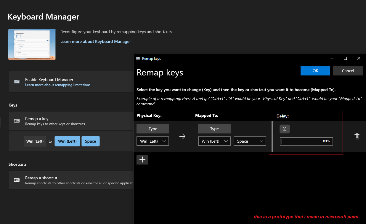 Keyboard Manager Delay Would Be Great · Issue 22437 · Microsoftpowertoys · Github 