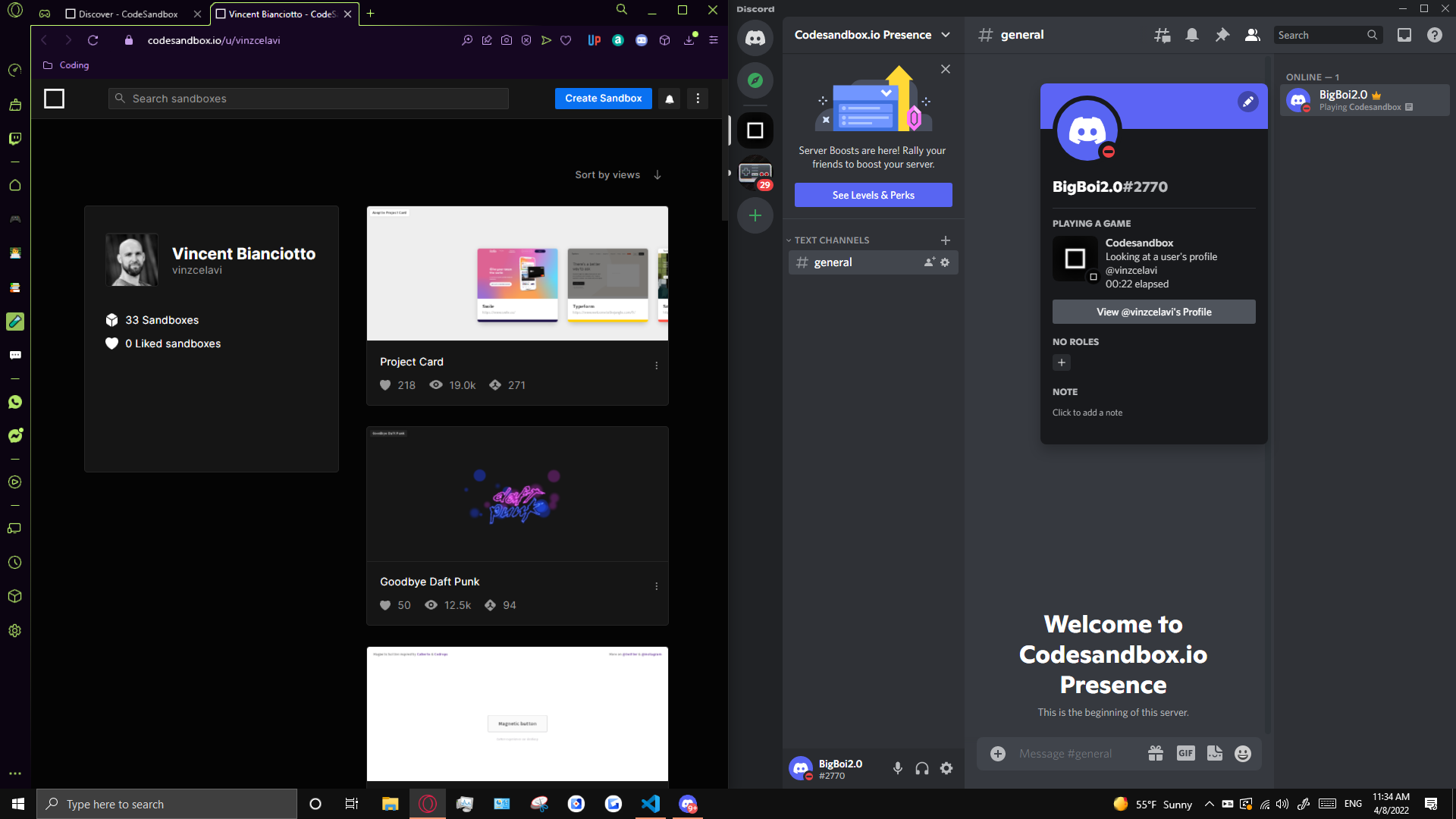 feat(Codesandbox): New presence by BigBoi-TM · Pull Request #6048 · PreMiD/Presences · GitHub