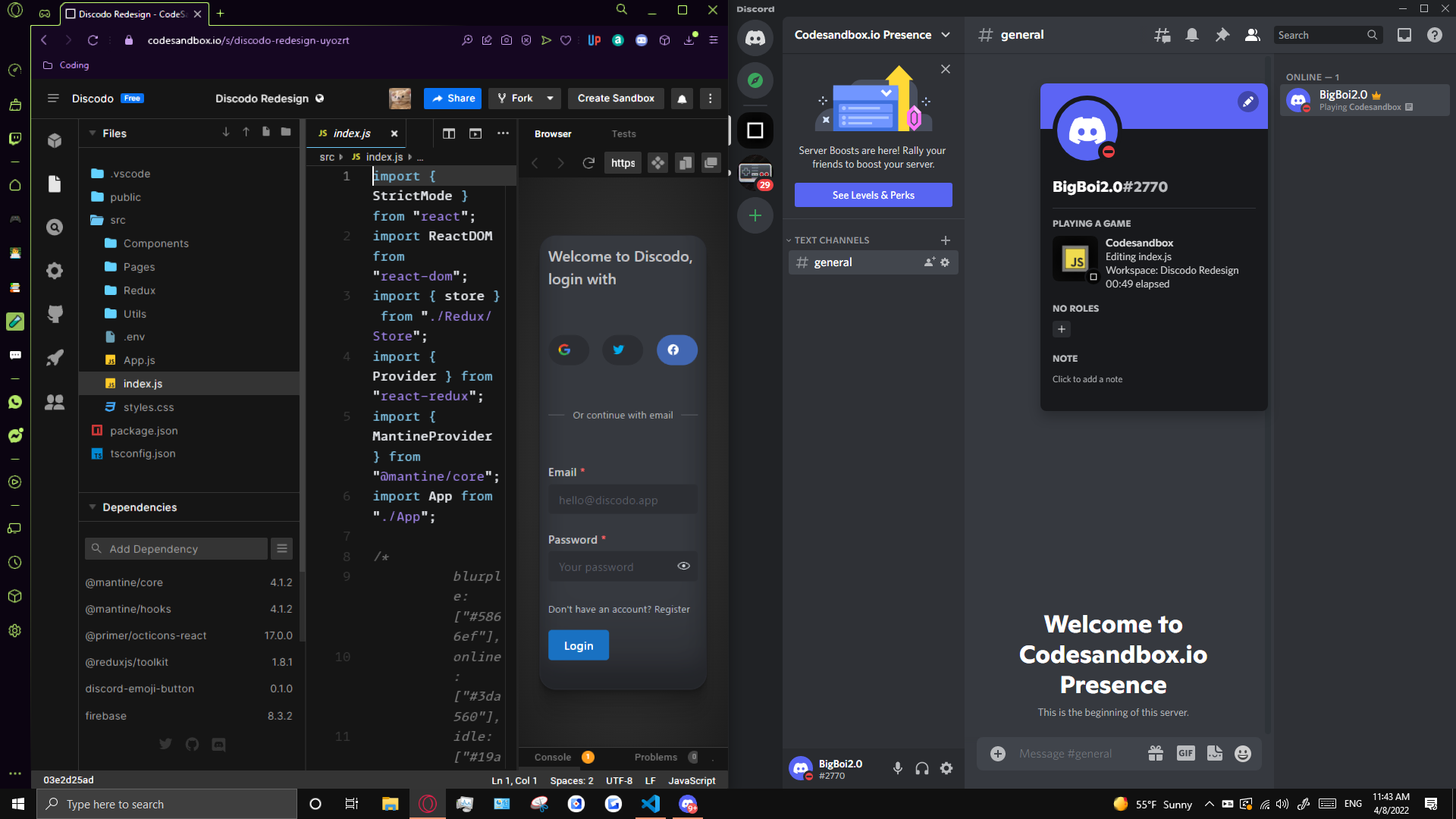 feat(Codesandbox): New presence by BigBoi-TM · Pull Request #6048 · PreMiD/Presences · GitHub