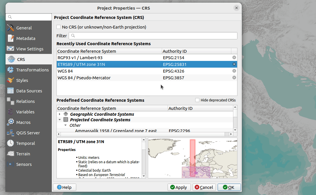 Add clear recently used crs button (Request in QGIS) · Issue #8216 · qgis/QGIS-Documentation ...