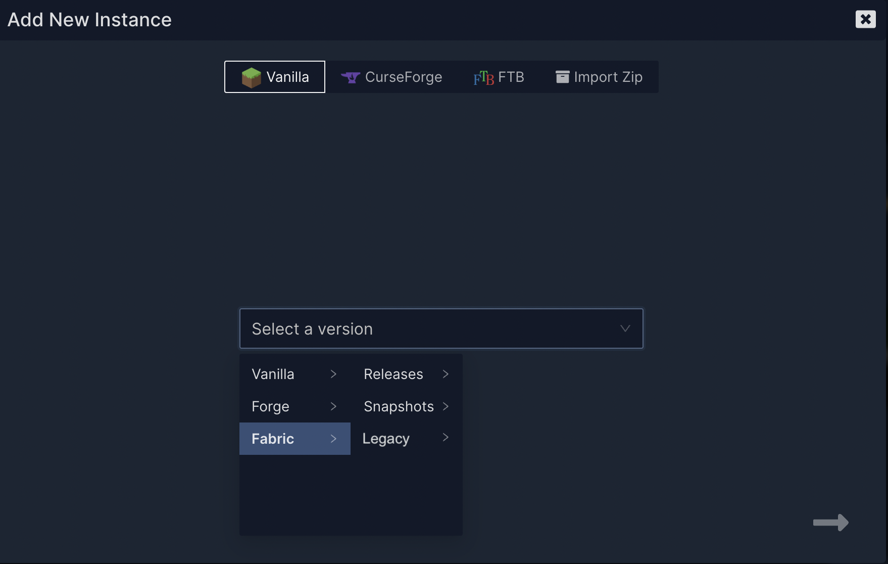 Add legacy fabric to the version chooser (legacyfabric.net) · Issue #1354 · gorilla-devs ...