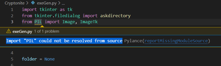 Import "PIL" could not be resolved from source · Issue #53 · CYBERDEVILZ/Cryptonite · GitHub