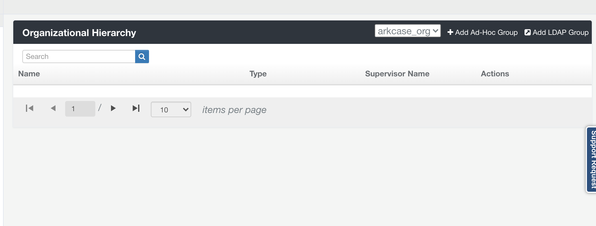 Admin-> Security->'Organizational Hierarchy' throws an error · Issue #363 · ArkCase/arkcase-ce ...