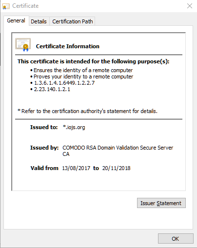 Ssl Certs For And · Issue 812 · Nodejsbuild · Github