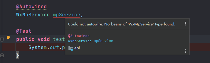 WxMpService 无法注入 · Issue #2677 · binarywang/WxJava · GitHub