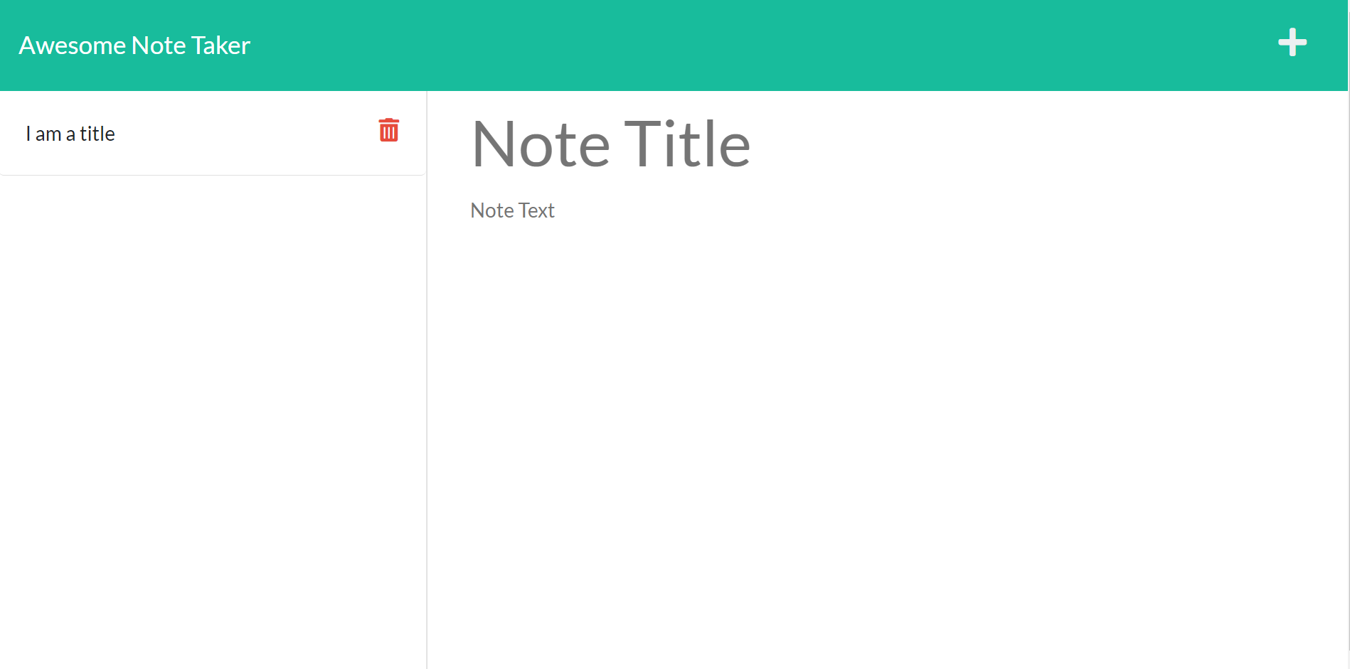 GitHub - TravisSwift/Awesome-Note-Taker-Challenge: An application ...