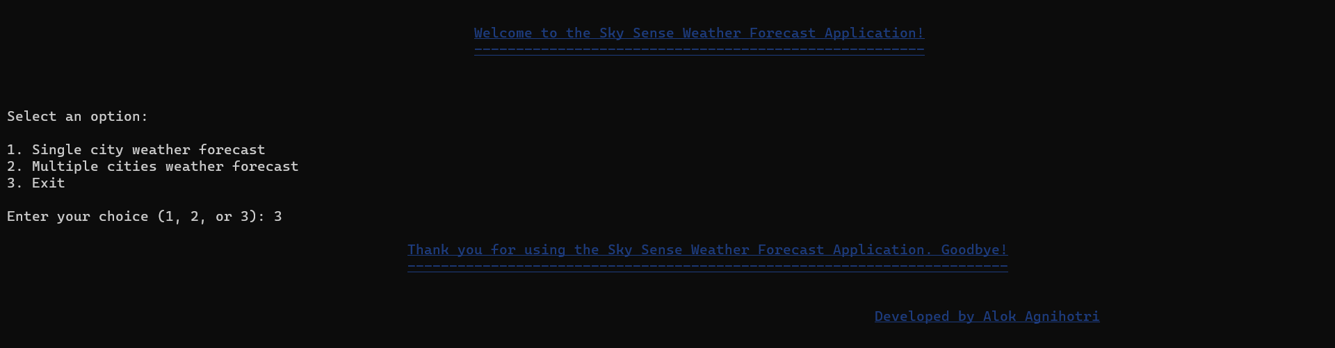 Github Alag11sky Sensealokagnihotri It Is Command Line Weather Forecasting Tool Written In
