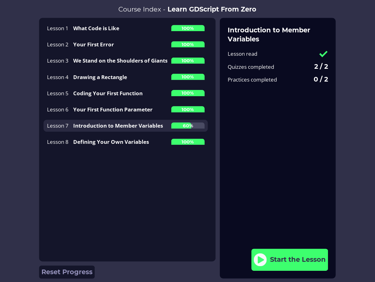 Cannot Complete Both Lesson 7 practices · Issue #80 · GDQuest/learn-gdscript · GitHub
