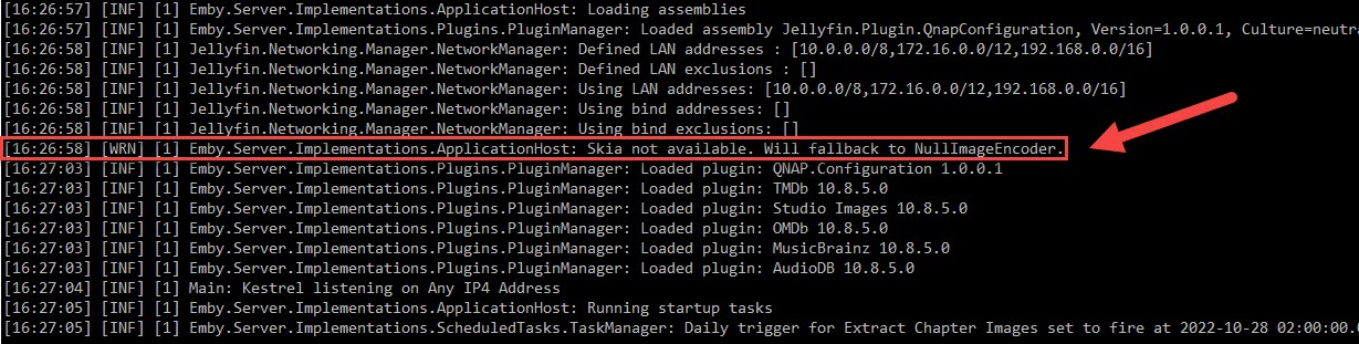 Issue Skia Library Not Available On Qnap Qts 501 · Issue 8639 · Jellyfinjellyfin · Github 2648