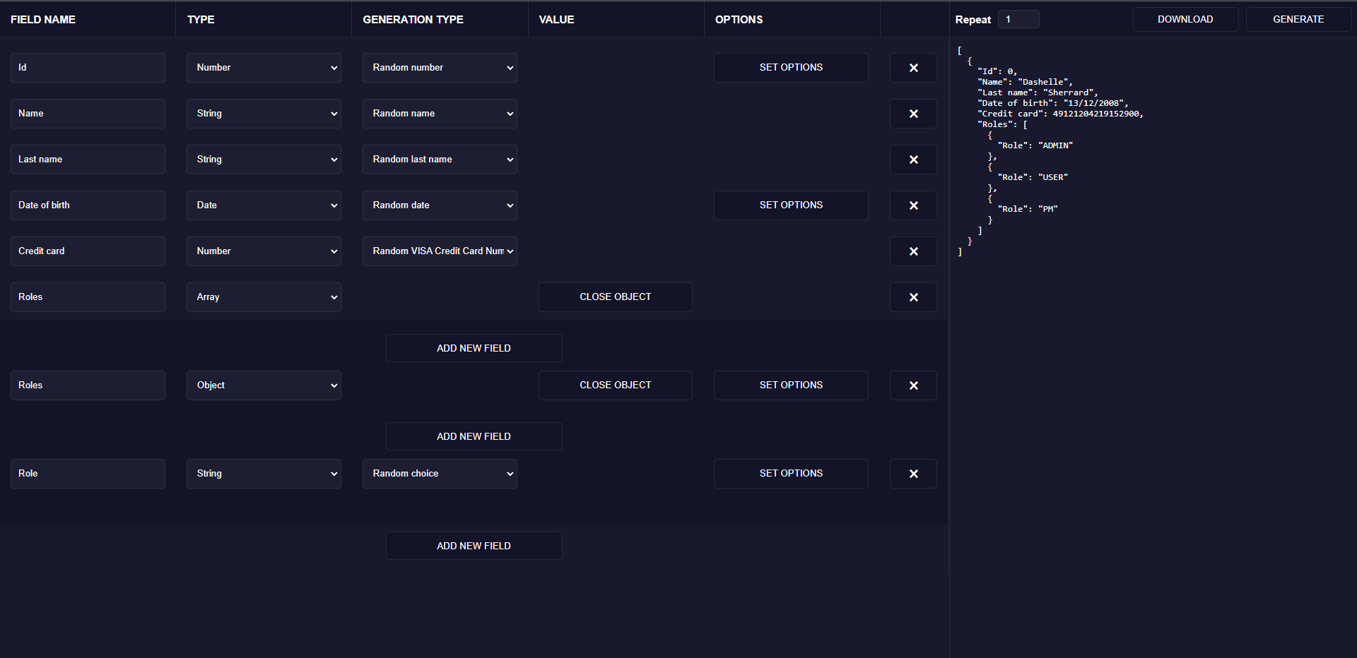 GitHub - dellarosamarco/Json-Generator: Recursive Json Generator GitHub - dellarosamarco/Json-Generator: Recursive Json Generator