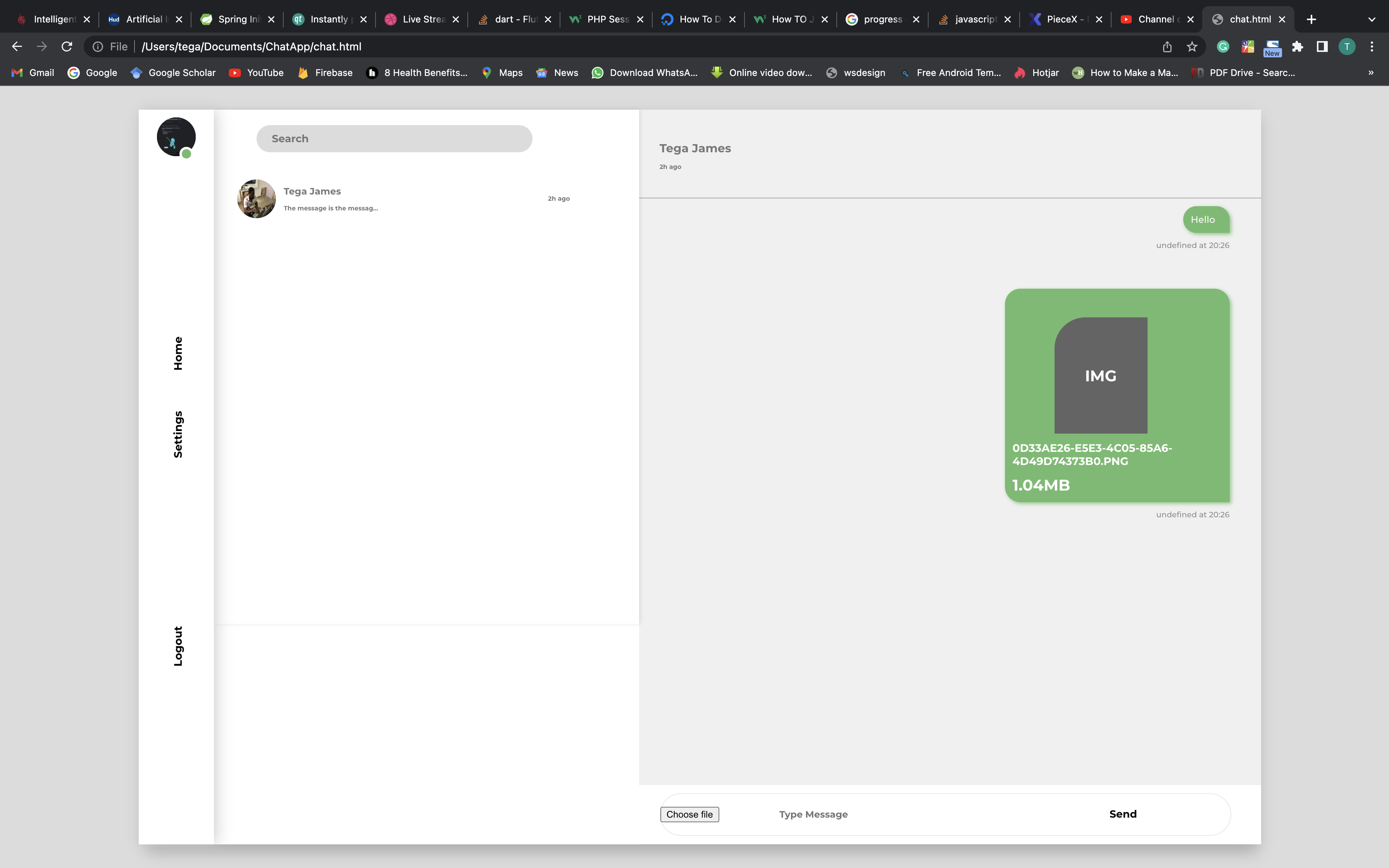 Github Osotega Chatapp