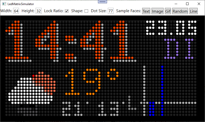 GitHub - marcogruhl/LedMatrixSimulator: Simulates a LED Matrix