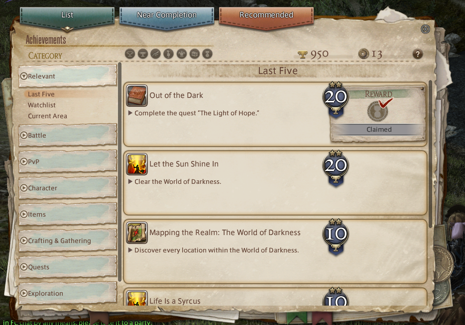 achievements are not skinned · Issue #289 · skotlex/ffxiv-material-ui · GitHub