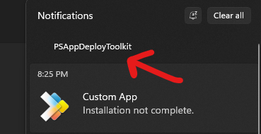 Changing Toast Notification title · Issue #778 · PSAppDeployToolkit/PSAppDeployToolkit · GitHub